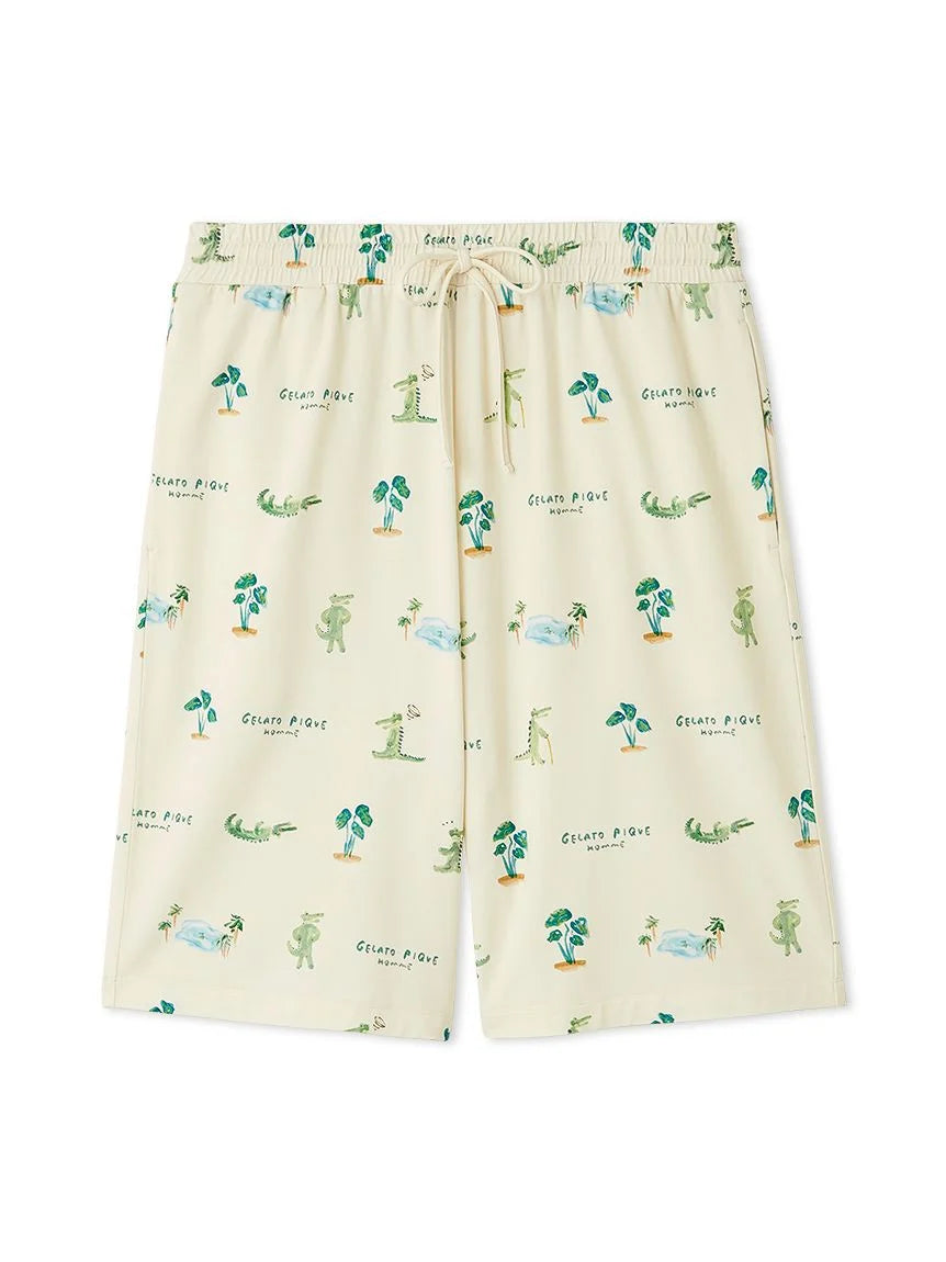 MEN's Cool-Touch Crocodile Print Shorts