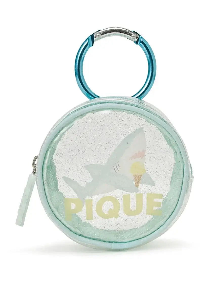Shark PVC Mini Pouch with Carabiner | Cool Design